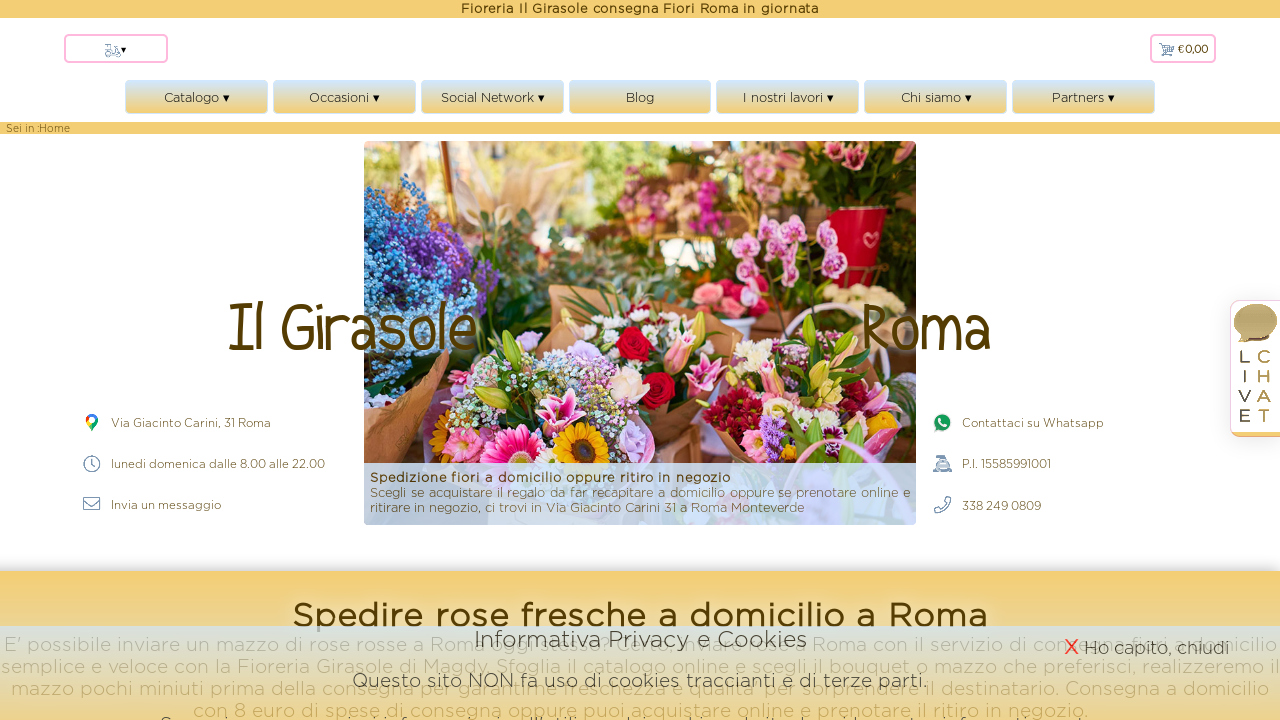 Invia fiori a domicilio a Roma Trastevere Monteverde Prati Citta' del ...